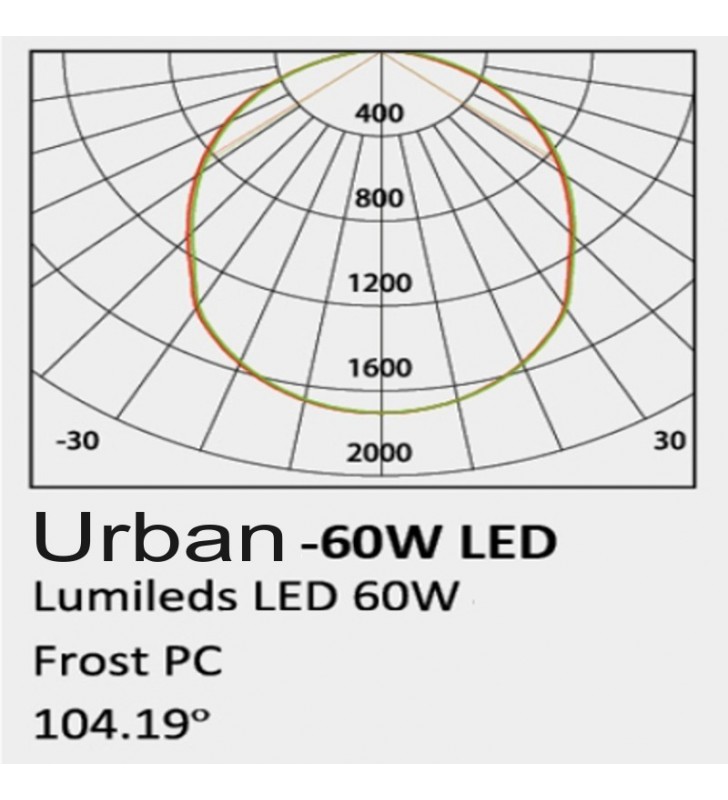 Candélabre LED 60W - éclairage public moderne à haute performance